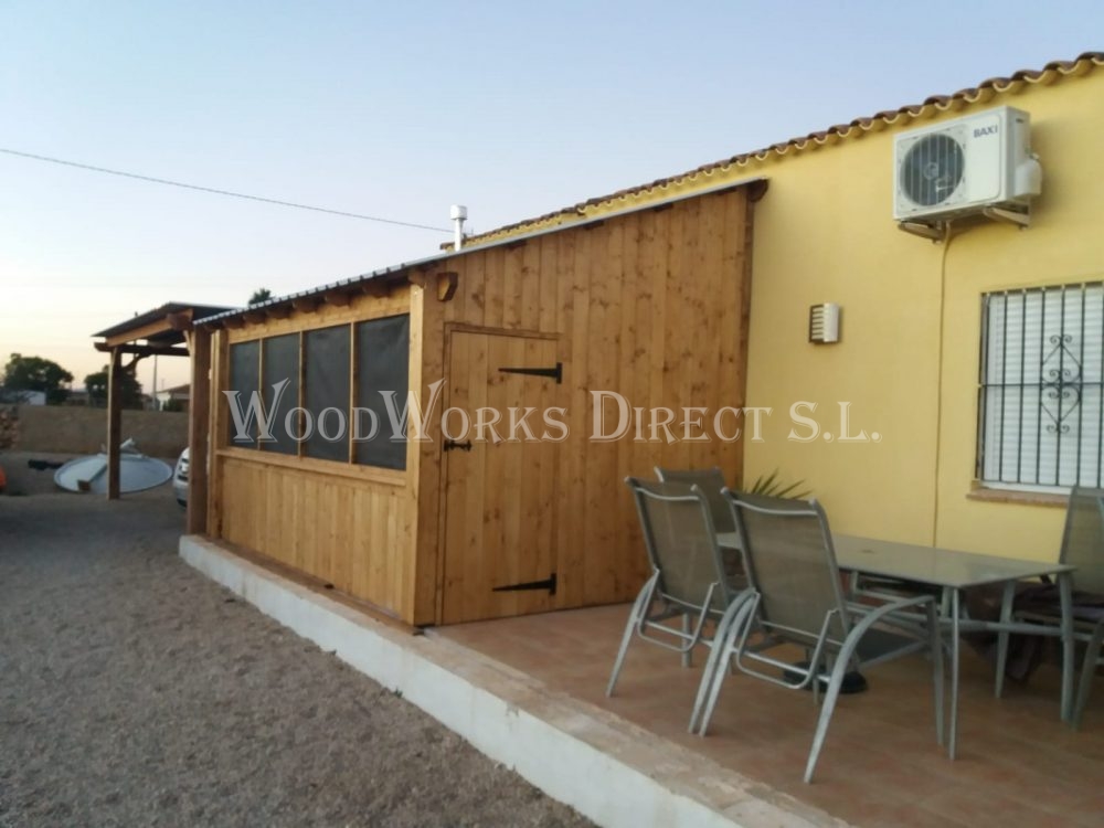 5m x 3m Closed Lean-to, El Campello | 901 - Woodworks Direct