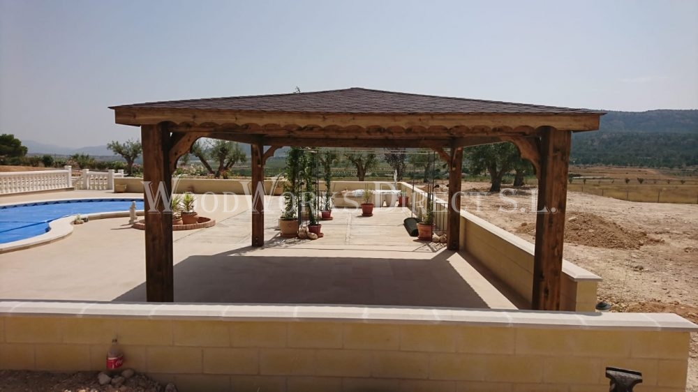 5m x 4.5m Gazebo, Salinas | 959 - Woodworks Direct