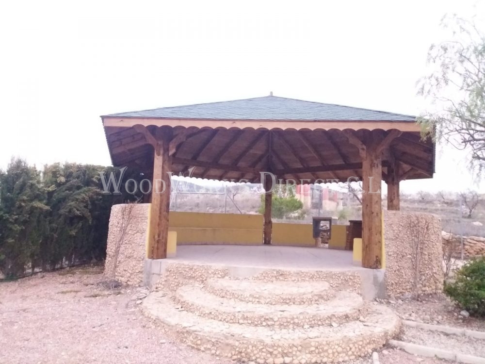6.5m Pentagon Gazebo, Jumilla, Murcia |1153 - Woodworks Direct