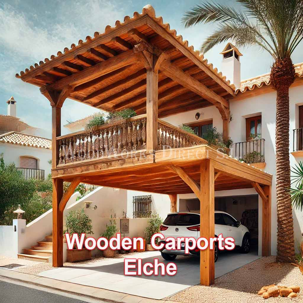 Wooden carport Elche - Woodworks Direct
